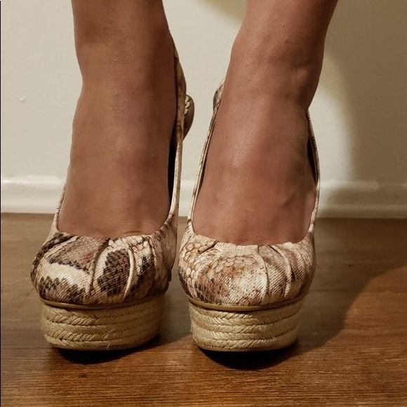Lulu Townsend | Shoes | Lulu Townsend Cream Platforms High Heels | Poshmark